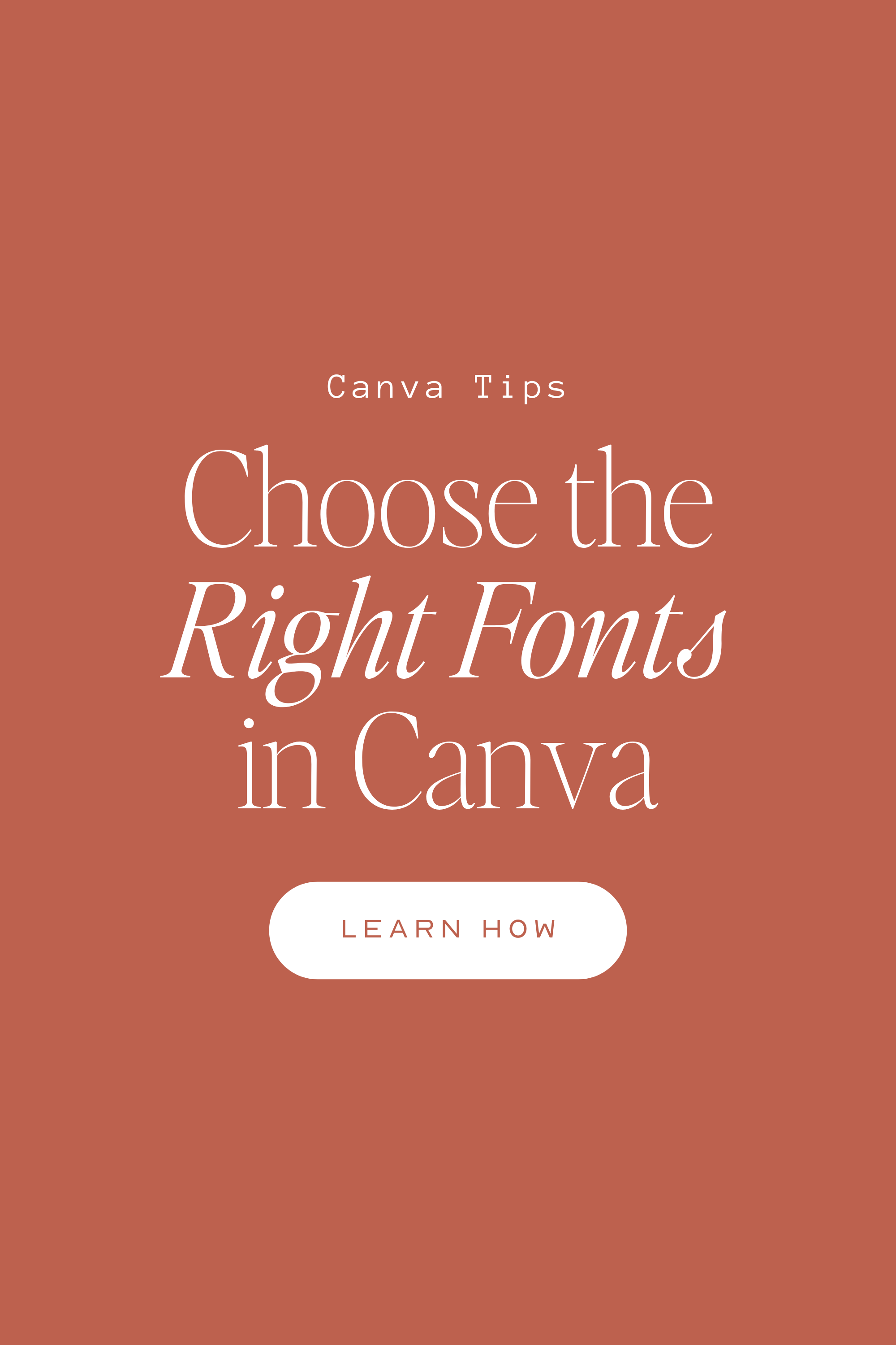 3 Easy Tips for Choosing the Right Fonts in Canva | Coastal Template Co.